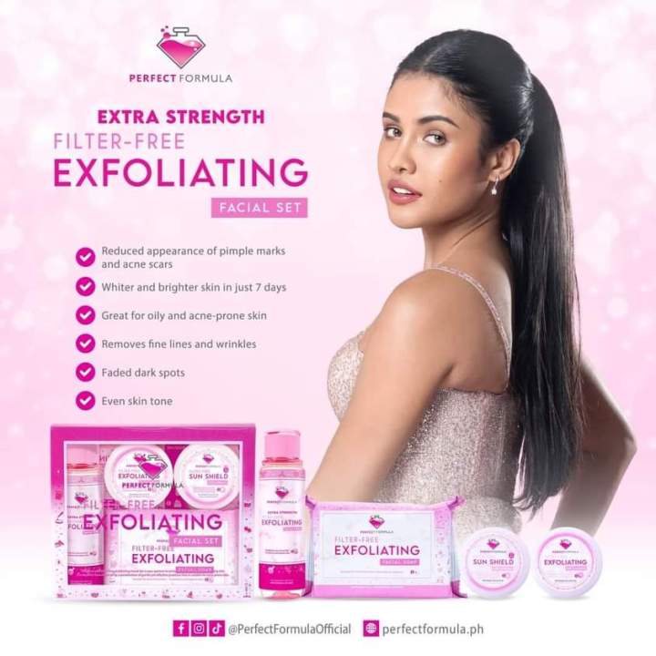 PERFECT FORMULA FILTER-FREE EXFOLIATING FACIAL SET | Lazada PH