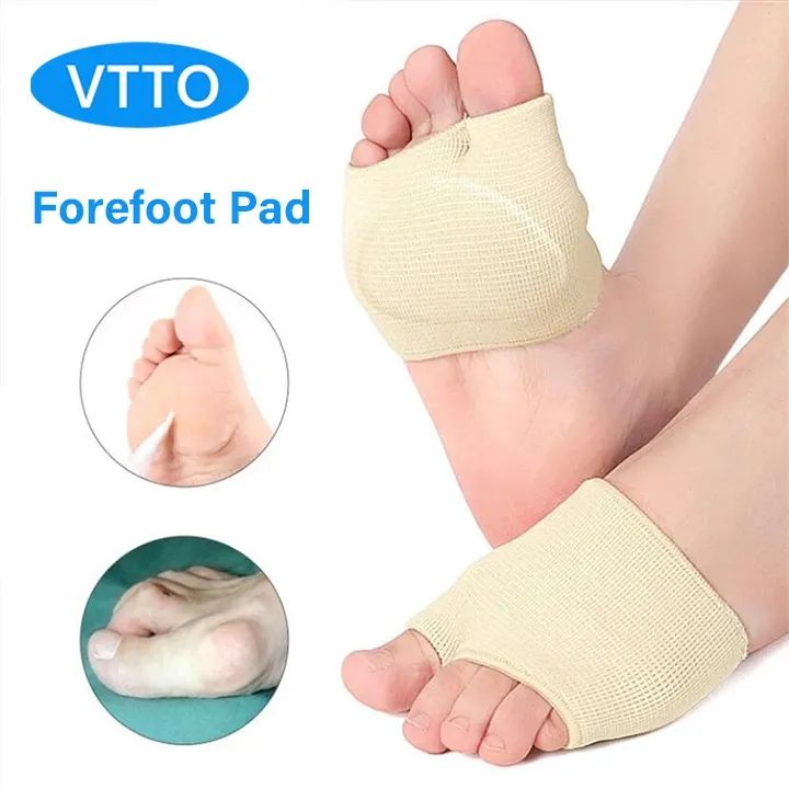 VTTO 1Pair Gel Sleeve painful metatarsal heads Forefoot pads Supports ...