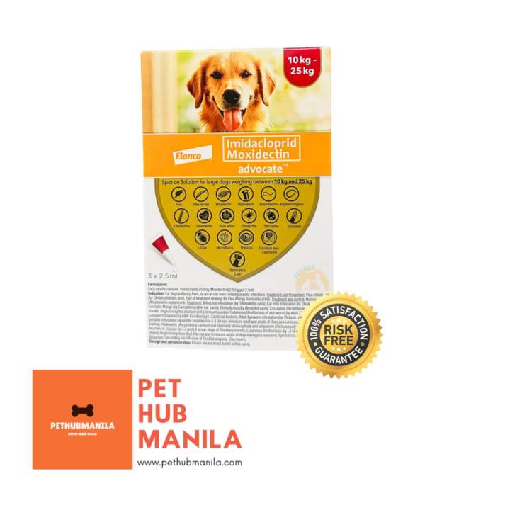 Advocate Spot on Solution for Large Dogs 10-25kg | Lazada PH