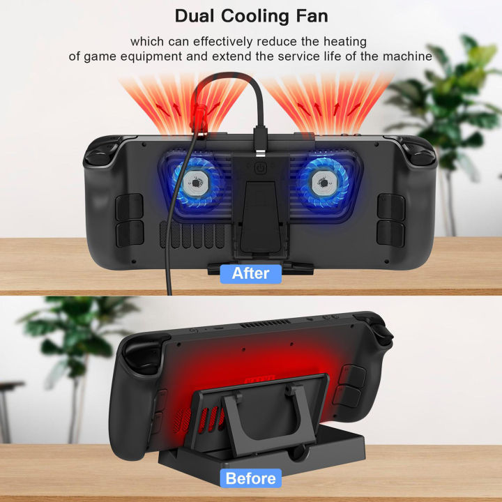 Mobile Phone Cooling Fan Radiator For Steamdeck / Switch / Oled Gaming ...