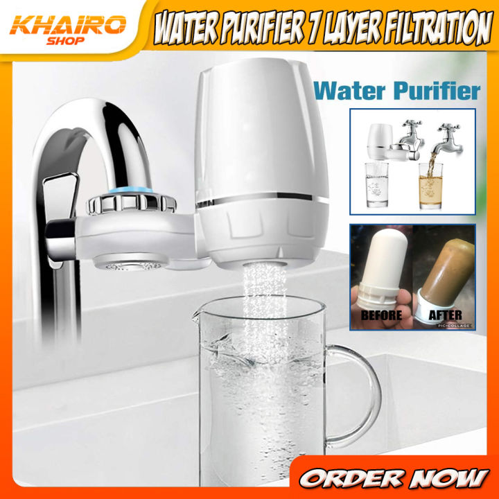 ZOOSEN Water purifier filter faucet complete set with 7 levels of ...