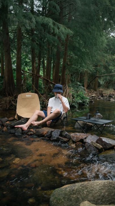 เก้าอี้แคมป์ปิ้ง ผ้า Oxford 600D รับน้ำหนักได้150kg พร้อมกระเป๋าจัดเก็บ ...