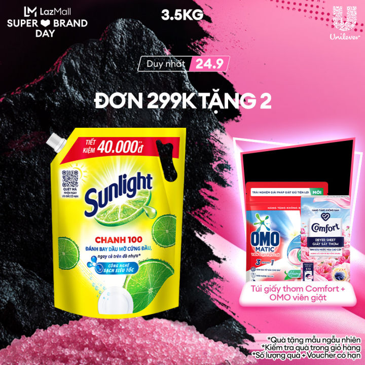 [ĐÓN CHỜ 24.09 - VOUCHER 15%] Nước Rửa Chén Bát Sunlight Chanh 100 Sạch ...
