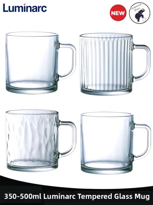Luminarc Tempered Glass Cup Large Capacity Tea Brewing Cup with Handle ...