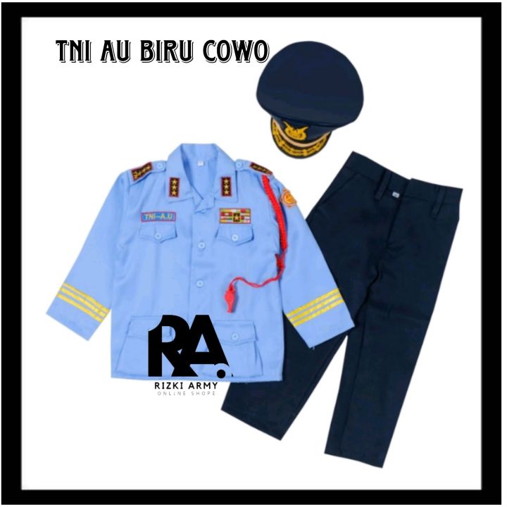 seragam TNI AU anak baju Tni anak one set Lengkap seragam karnaval ...