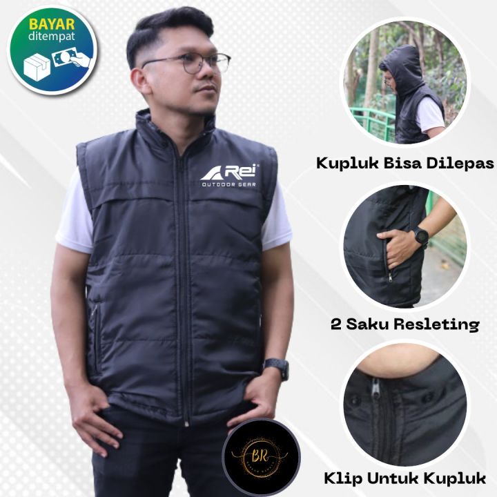 Jaket Rompi parasut REI pria murah Size Dewasa / Rompi Parasut Pria ...