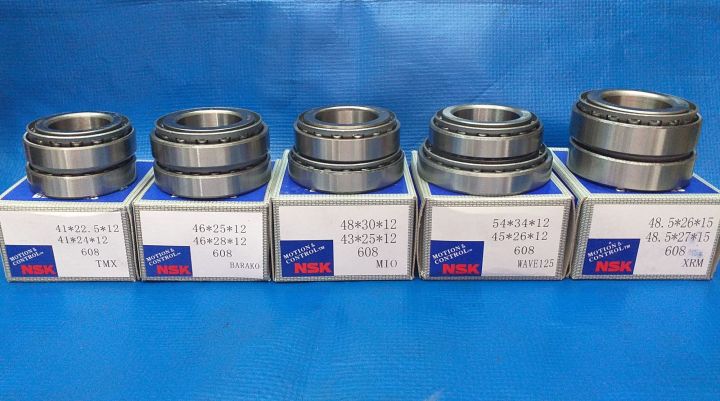 TMX, MIO, BARAKO, WAVE 125, XRM Knuckle bearing sets UPPER & LOWER cone ...