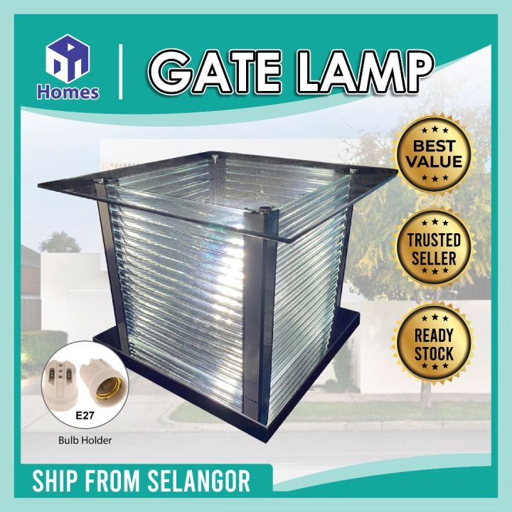 Outdoor light / lamp Modern outdoor gate lamp weatherproof gate light ...