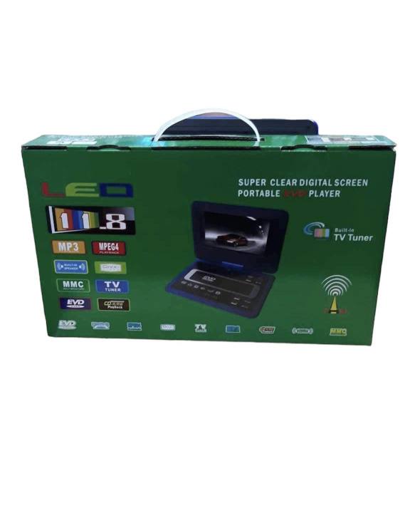 LED 11.8 Portable DVD CD Player with tv tuner game controller remote ...