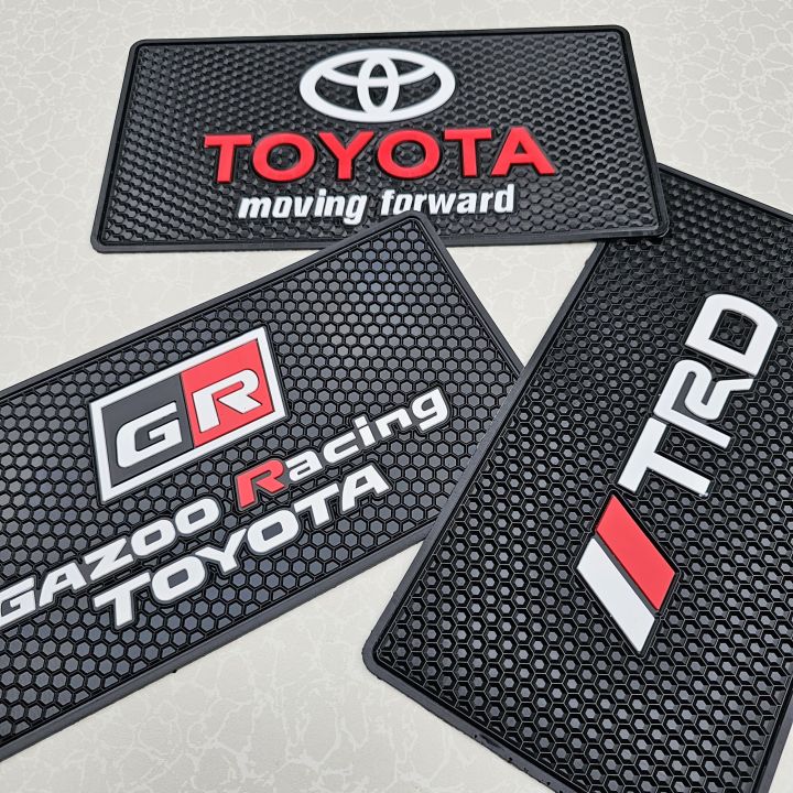 Toyota GR gazoo racing Toyota TRD non-slip mat Sticky Pad Dashboard mat Silicone Rubber Mats ...