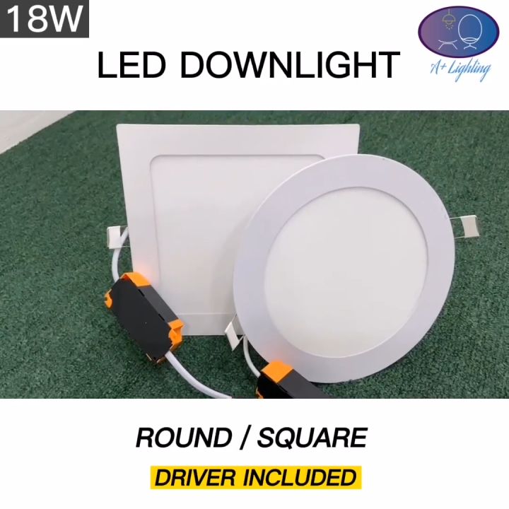 [2 Year Warranty] 6 INCH 18W LED DOWNLIGHT SLIM PANEL LIGHT ROUND ...