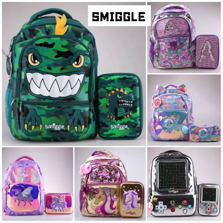 Original Authentic Smiggle Set Bag & Pencil Case for secondary school ...