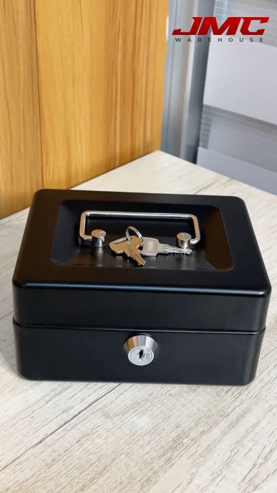 BUY 1 TAKE 1 15CM METAL Cash Box Safe with Key Lock Combination Lock ...