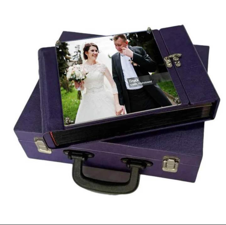 8R Landscape Photo Album Lock Closure Photobook With Acrylic Cover ...