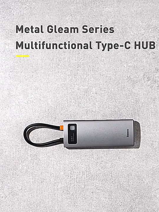 Baseus 8 in 1 USB Type C HUB USB C to HDMI-compatible RJ45 SD Reader PD ...