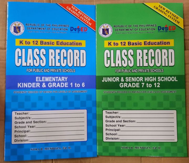Class record (New Revised Grading System) | Lazada PH