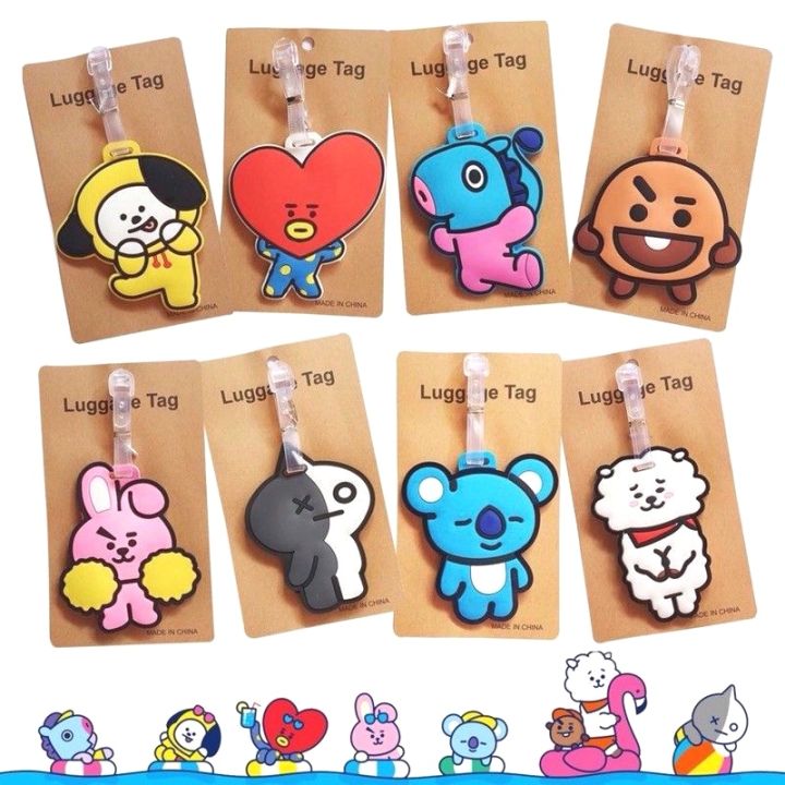 weiy’s BT21 BTS Soft Plastic Travel Baggage Luggage Tag | Lazada PH