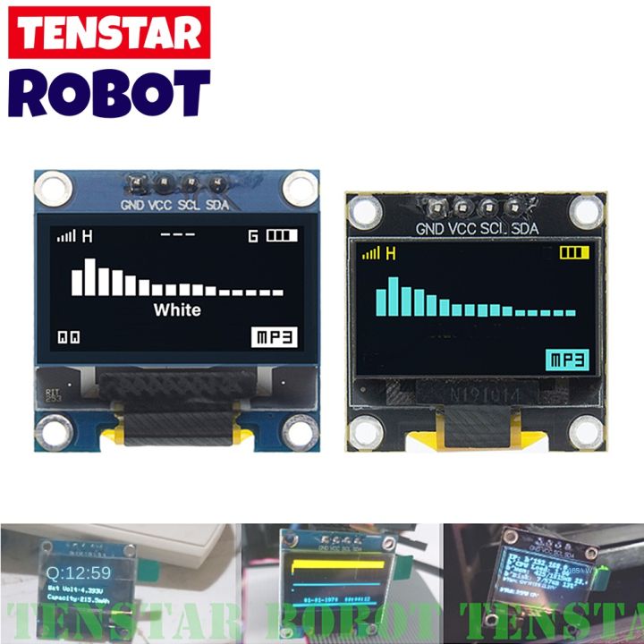 0.96 Inch OLED SSD1306 White/Blue/Yellow 128X64 IIC I2C Serial Display Module 12864 LCD Screen ...