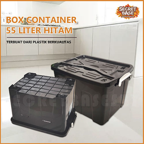 BOX CONTAINER 55 LITER + RODA - Kontainer Box Plastik / Container Box ...