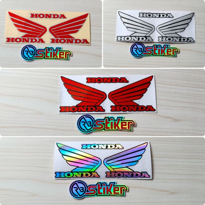 Stiker logo sayap Honda cutting sticker sayap motor honda | Lazada ...