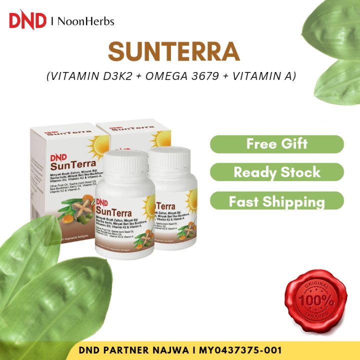 DND DR NOORDIN DARUS SUNTERRA VITAMIN D3K2 OLIVE OIL VITAMIN A OMEGA 3 ...