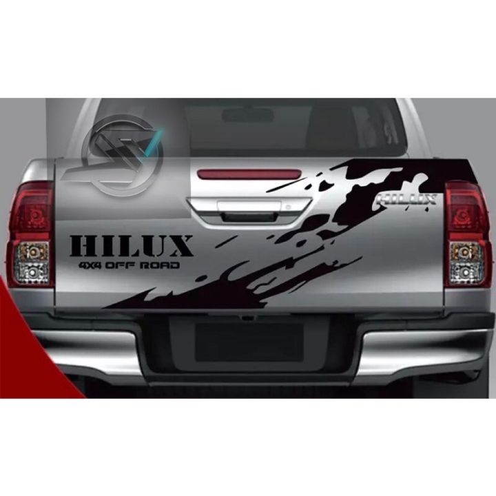 (Ready Stock) S532# Toyota Hilux Rear Tailgate Vinyl Decal Sticker | Lazada