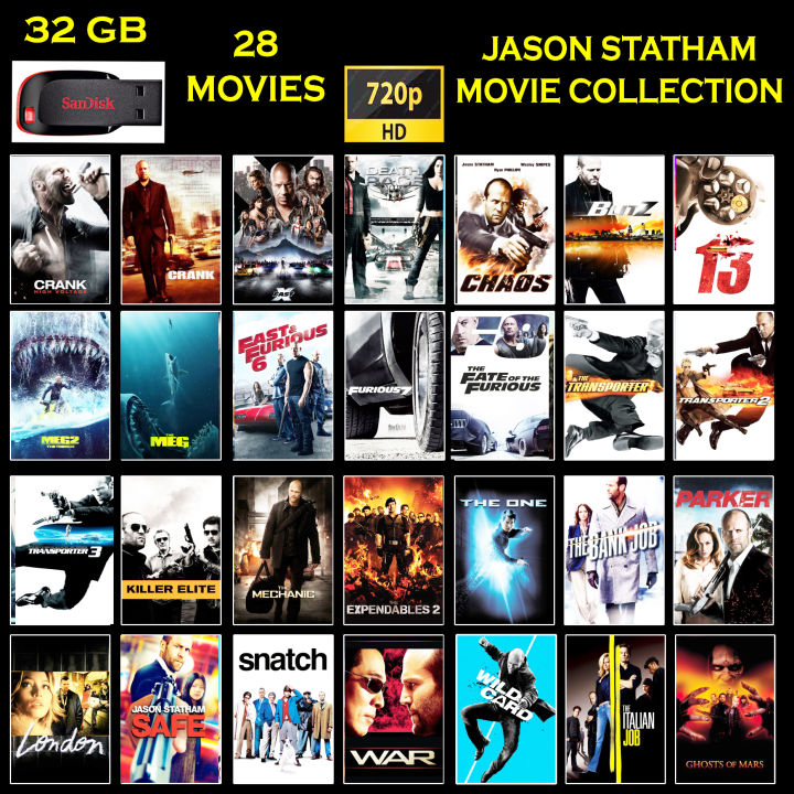 Usb Flashdrive With JASON STATHAM collection 32gb | Lazada PH