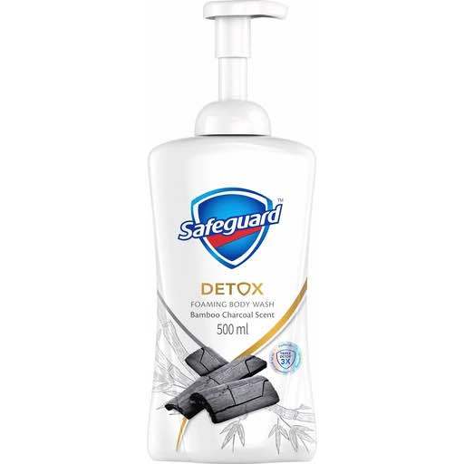 SAFEGUARD Detox Foaming Bodywash Charcoal 500ml | Lazada PH