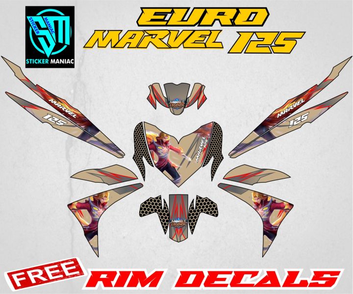 Euro 125 full body decals | Lazada PH
