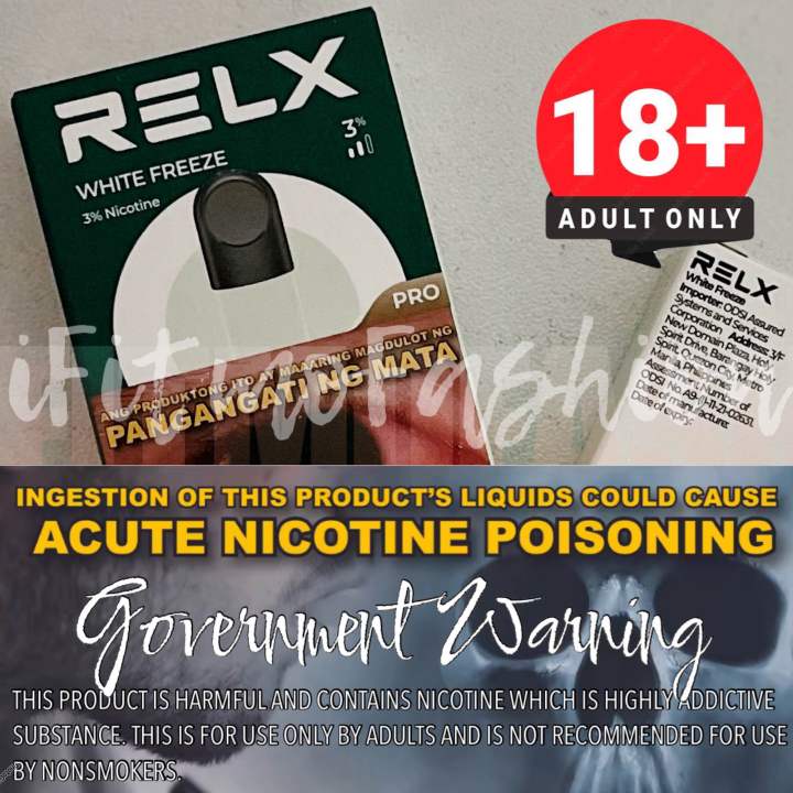 RELX Pod GHW WHITE FREEZE for Infinity Essential Phantom Artisan Breeze ...