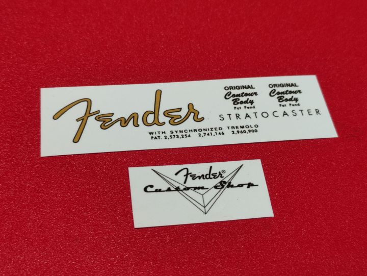 (ST-1) 60'S FENDER STRATOCASTER WATER DECAL WATERSLIDE DECAL DECALS ...