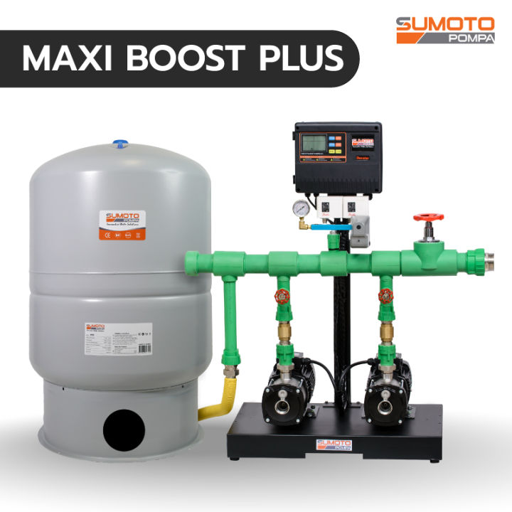 ชุดปั๊มอัตโนมัติเพิ่มแรงดันขนาดใหญ่ SUMOTO POMPA Maxi Boost Plus ...