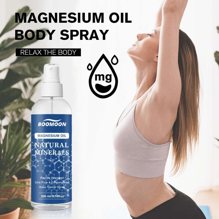 Magnesium Oil Spray Bottle With Magnesium Chloride Topical Magnesium Supplement For Skin ...