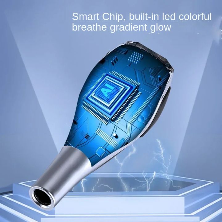 Car Universal Crystal Handle Gear Shift Knob Gear Head with LED For ...