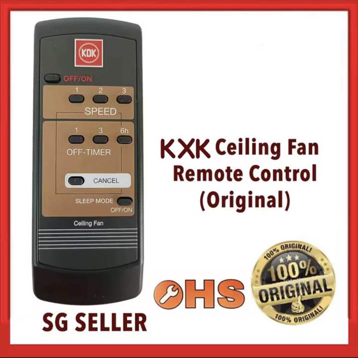 KDK Original Ceiling Fan Remote Control- Replacement for M56SR R48SP ...