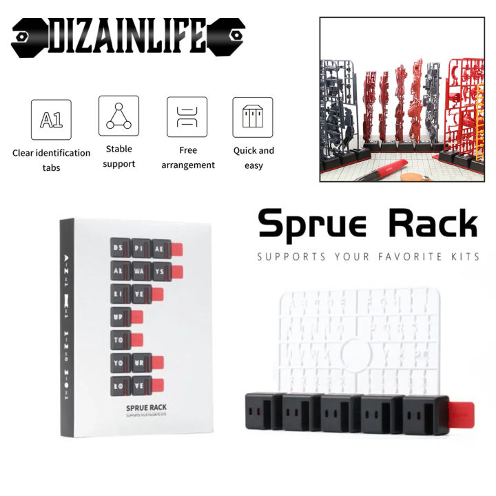 DSPIAE 1/2Pcs PT-SR Sprue Rack Spare Parts Stand For Gundam Model ...