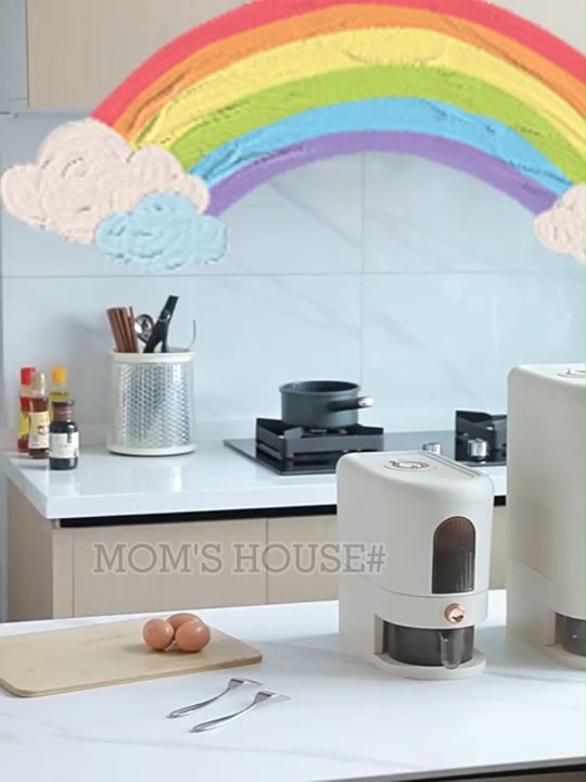 Push-Type Rice Dispenser Sale Large Capacity Rice Bucket Rice Storage ...