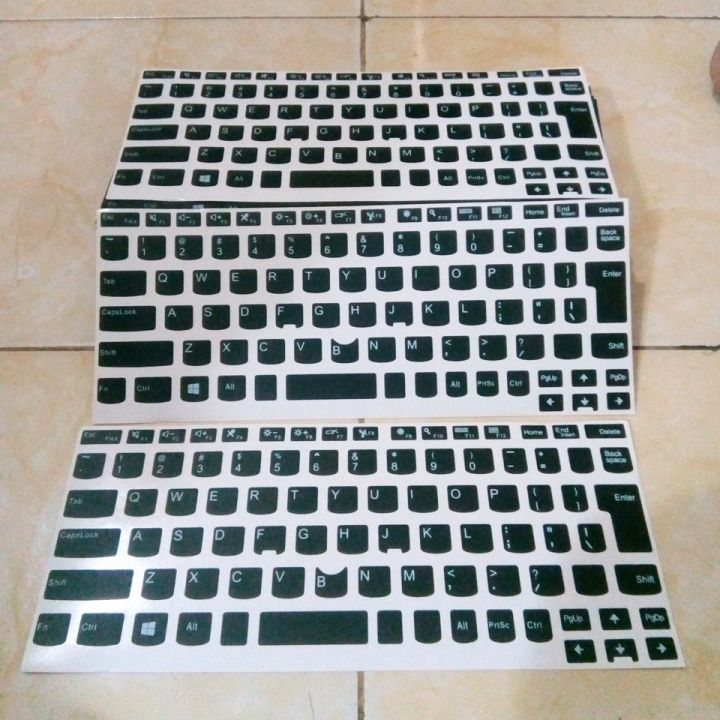 Stiker Sticker Keyboard Full Set Khusus Laptop Lenovo x230, x240, x250 ...