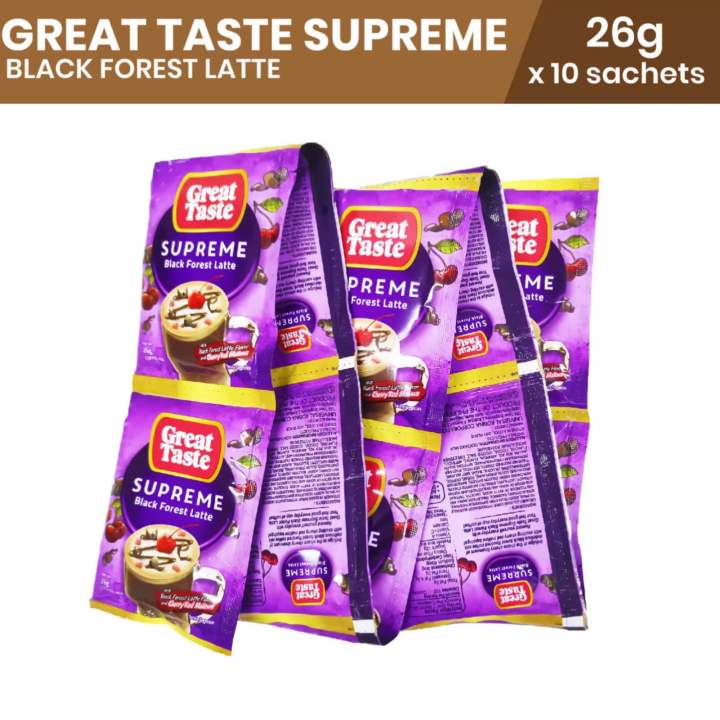 Great Taste Supreme Black Forest Latte (26g x 10) | Lazada PH