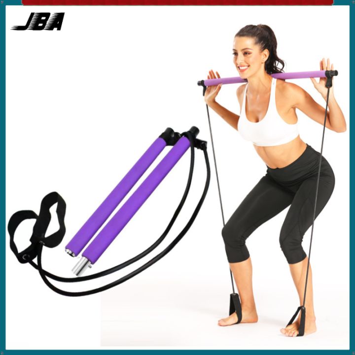 JBA Pilates Stick Multifunctional 90CM Portable Removable Thick Anti ...