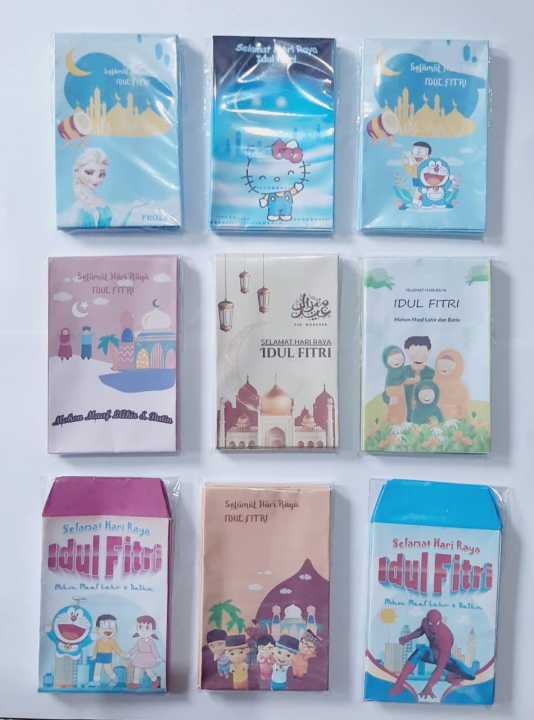 Amplop lebaran idul Fitri / Amplop Hari Raya Karakter Lucu ukuran ...