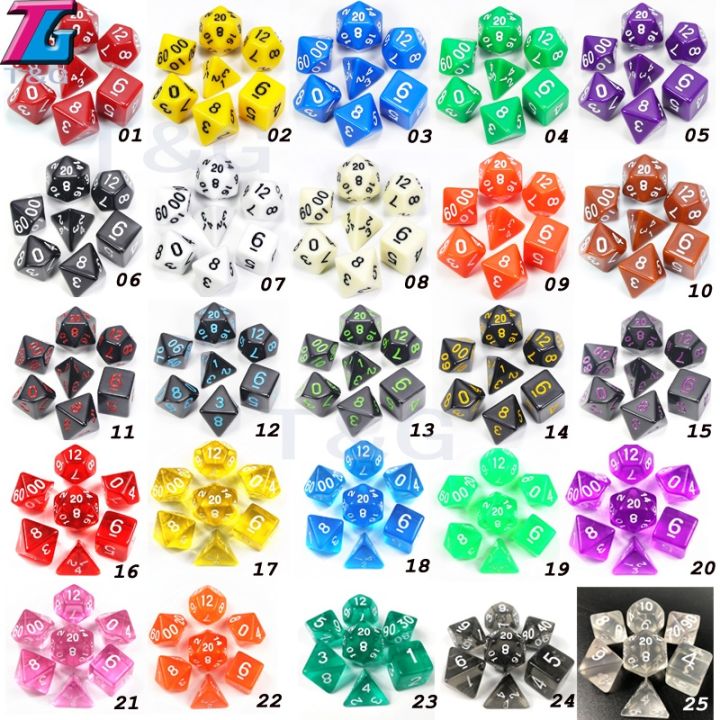 Dices For Gaming Cubes For DND High Quality Dice Set Perfect Finish 25 ...