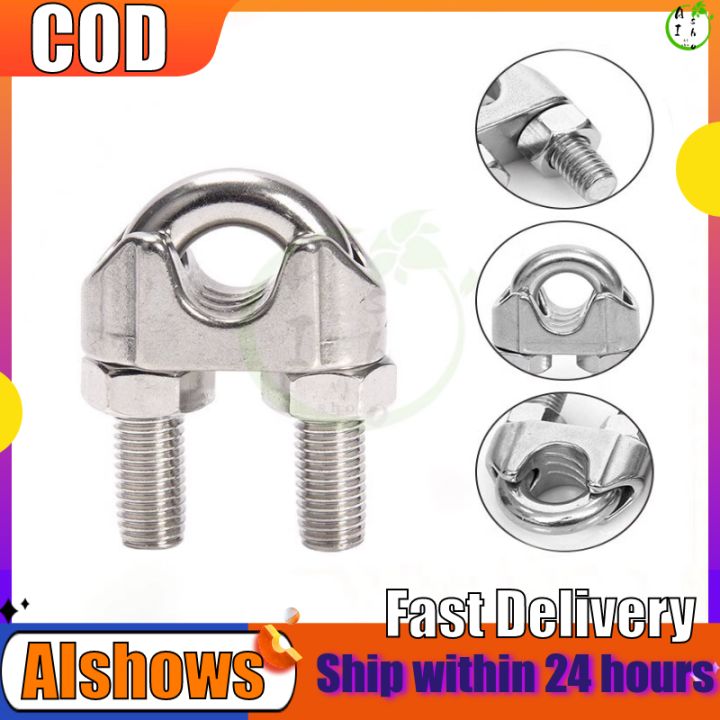 【Per 1 piece】3mm-10mm Galvanized Steel Wire Rope Clip thimble ...