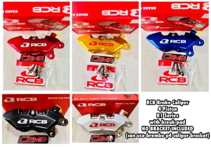 RCB Brake Caliper 4 Piston R1 Series with bpad NO BRACKET INCLUDED can ...