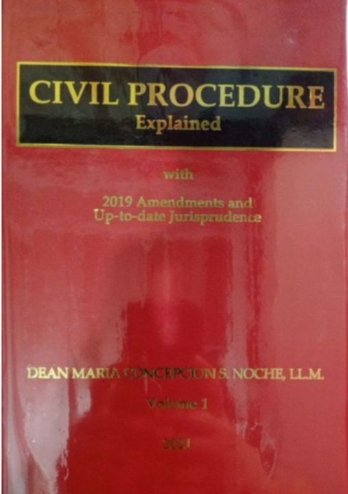 NOCHE-CIVIL PROCEDURE EXPLAINED VOL 1 2021 | Lazada PH