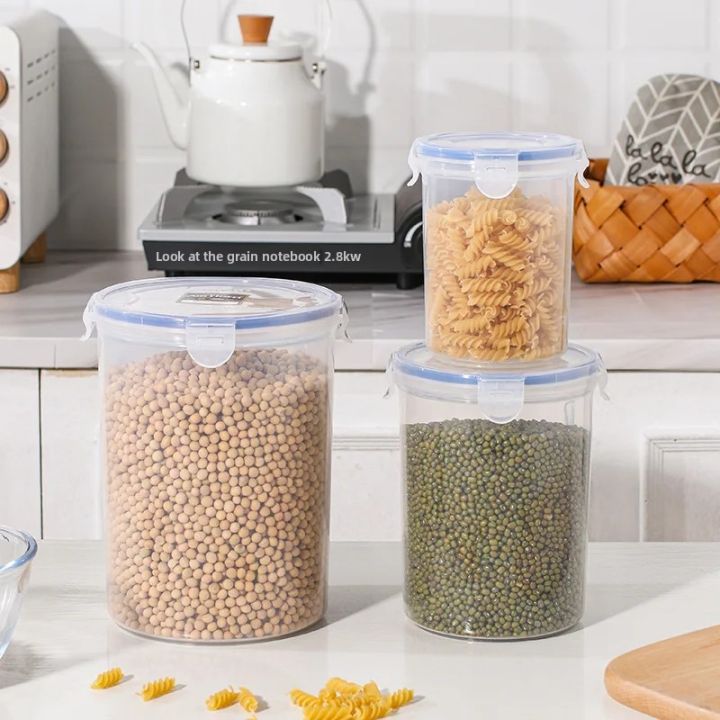 Plastic round Storage Container Kitchen Fridge Food Sealed Preservation ...