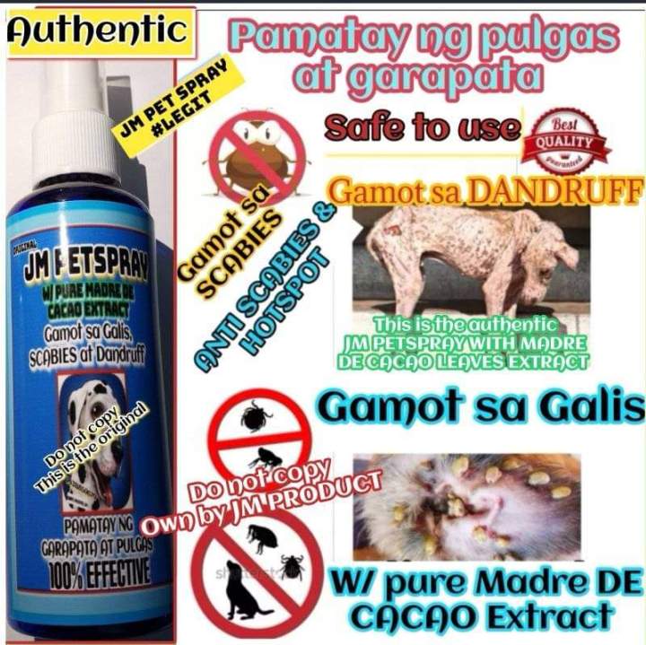 PAMATAY NG GARAPATA,PULGAS AT GAMOT SA GALIS NG ASO (ORIGINAL) 100ml ...