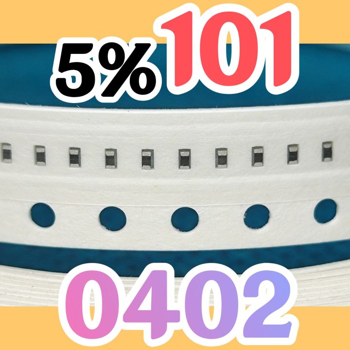 10pcs Chip resistor smd 101 100R 5% size 0402 1005 100 ohm 100ohm ...