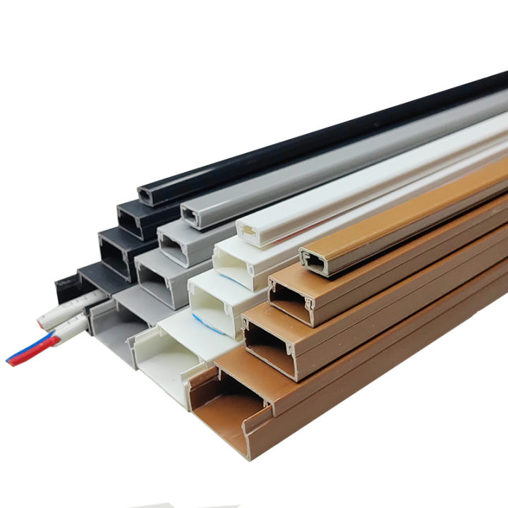 Square PVC Self-Adhesive Line Slot Open Fiber Optic Conceal Decorative ...