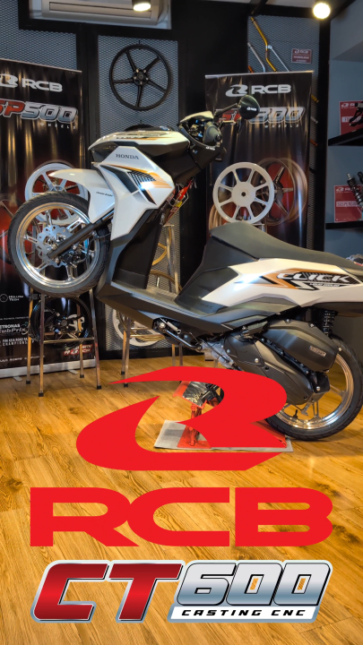 NEW! RCB CNC Rim CT600 for Honda Click 125/150 1.85F 2.15R*14 (4H ...